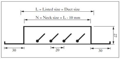Airmaster |Single Deflection Grille - For return air | HVAC Grilles