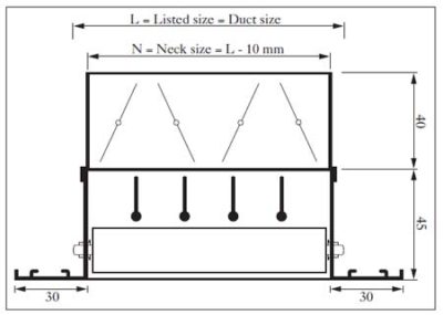 Airmaster Emirates | Double deflection register - For Supply Air