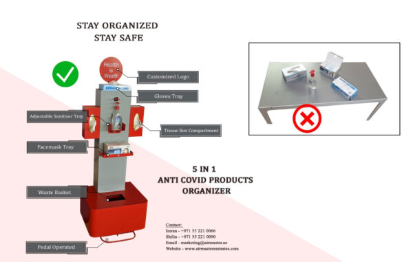 Sanitizing Booth | Pedal Operated Touch Free Hand Sanitizer dispenser