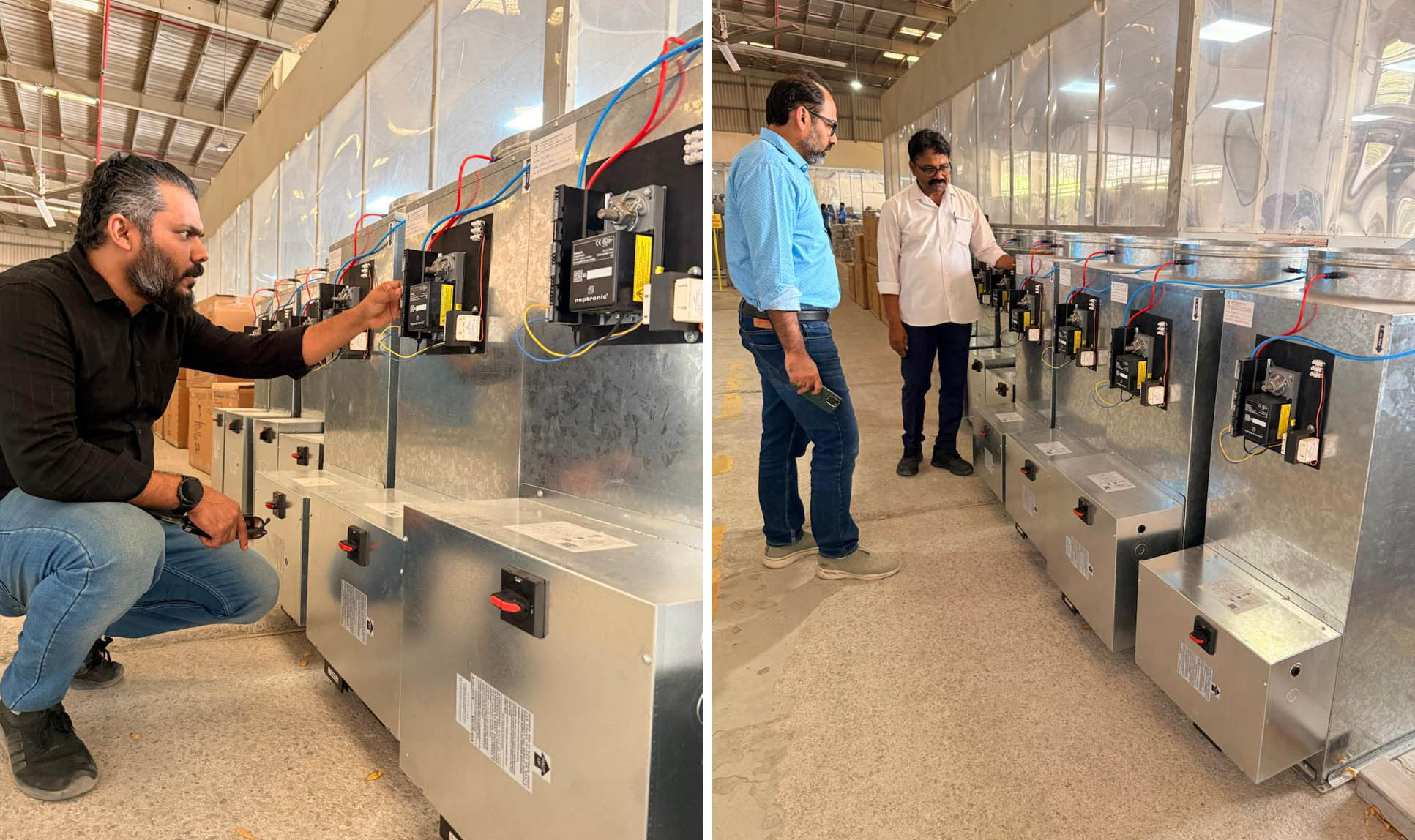 Double Skin Pressure Independent VAV with Heater Final Inspection